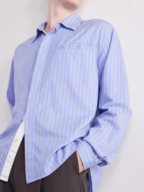 Oliver Peoples Mulvey Striped Cotton Shirt