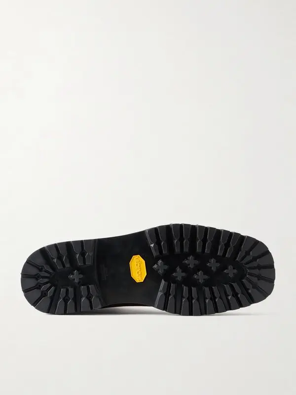 VINNY'S Zip-up Suede Boots - Brown