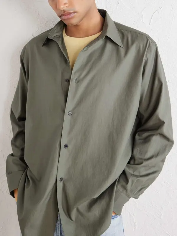 Auralee Finx Cotton-twill Shirt