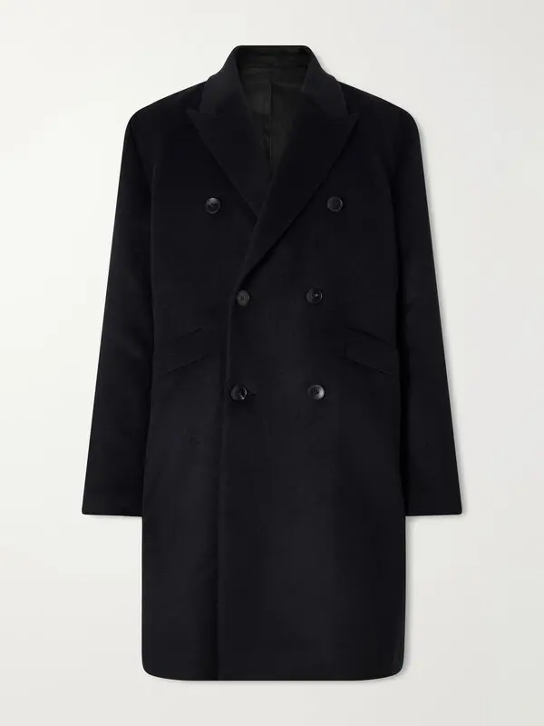 Mr P. Double-breasted Cashmere Coat