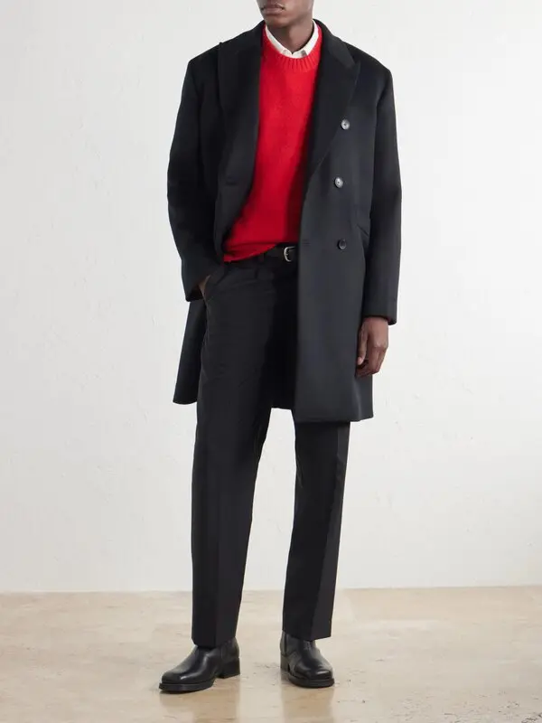Mr P. Double-breasted Cashmere Coat