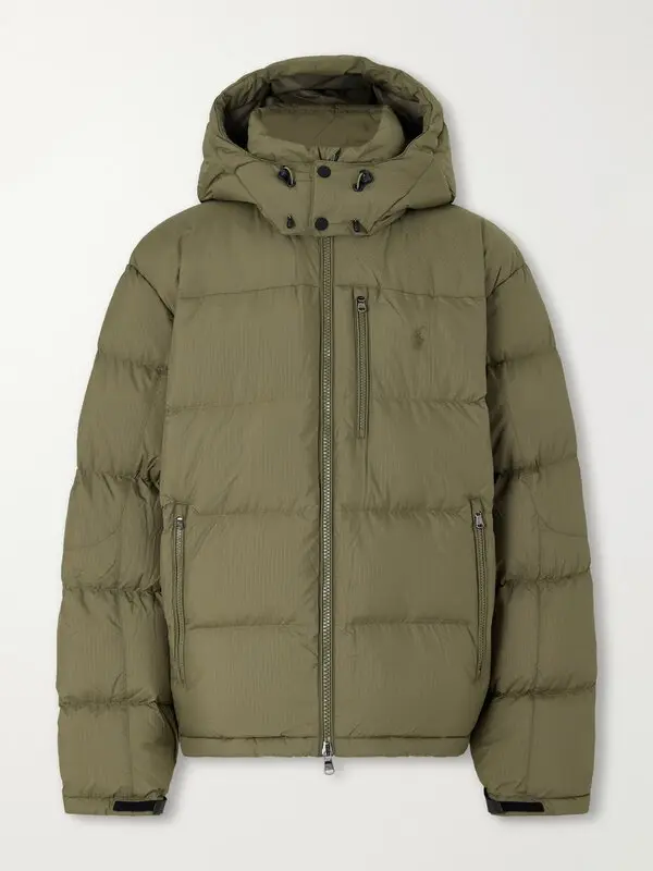 Polo Ralph Lauren Hooded Rip-stop Down Jacket - Green