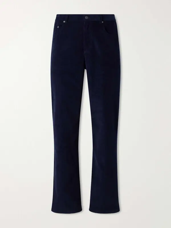 A.p.c. Fairfax Straight-leg Corduroy Jeans - Navy