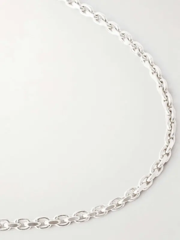 MIKIA Sterling And Emerald Chain Bracelet