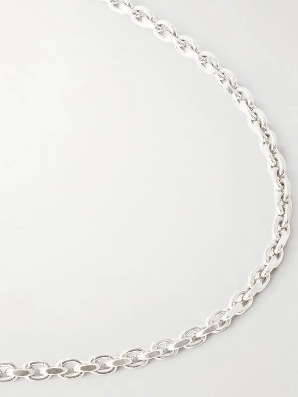 MIKIA Sterling And Emerald Chain Bracelet