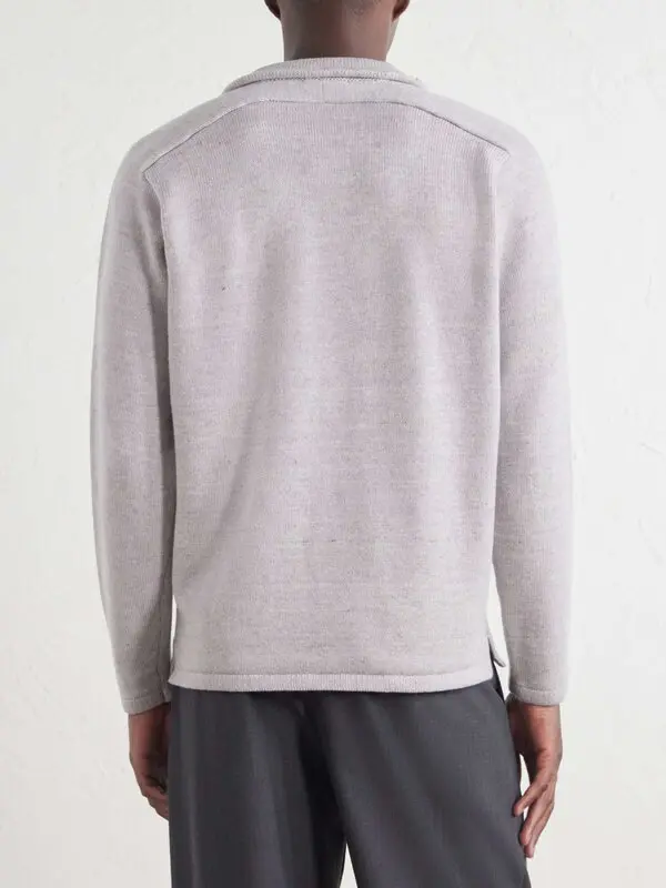 Inis Meáin Wool And Linen-blend Polo Shirt