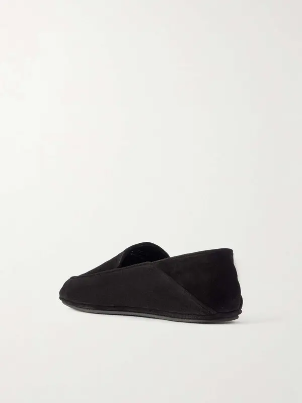 John Lobb Kingston Ii Collapsible-heel Suede Loafers