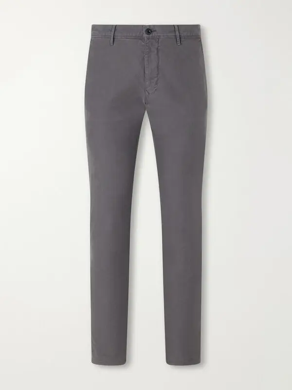 SLOWEAR Incotex Slim-fit Stretch-cotton Trousers
