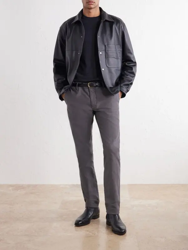SLOWEAR Incotex Slim-fit Stretch-cotton Trousers