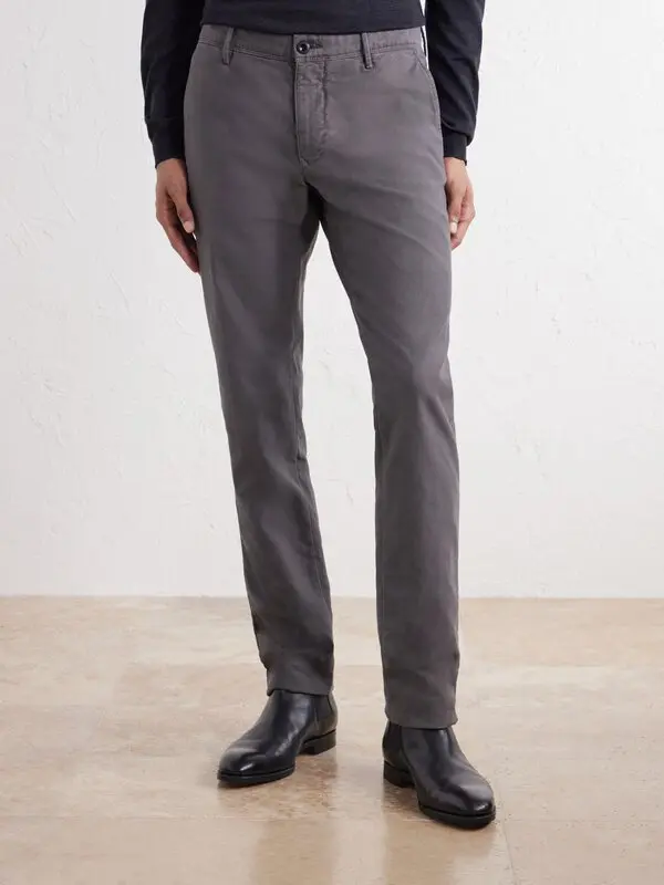 SLOWEAR Incotex Slim-fit Stretch-cotton Trousers