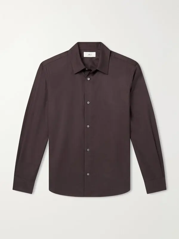 Mr P. Wool, Silk And Cashmere-blend Shirt