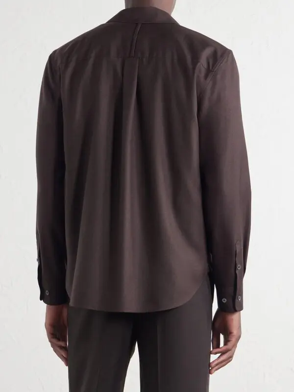 Mr P. Wool, Silk And Cashmere-blend Shirt