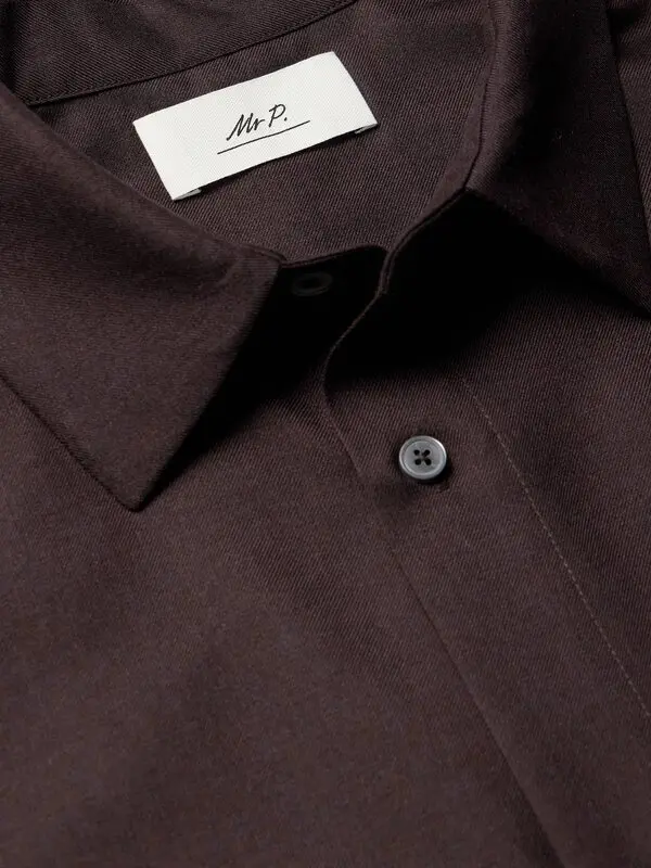 Mr P. Wool, Silk And Cashmere-blend Shirt
