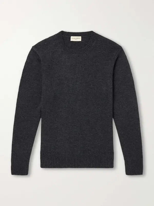 Officine Générale Mycrew Merino Wool And Cashmere-blend Sweater