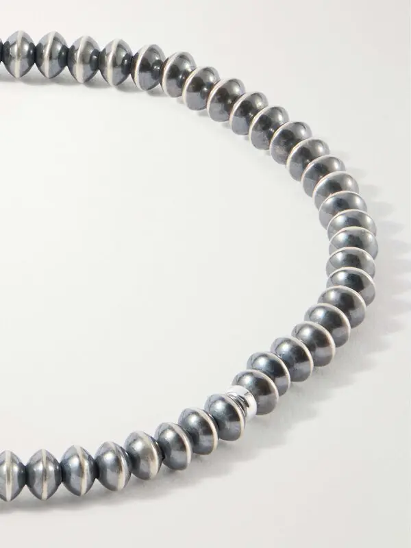 MIKIA Sterling Silver Diamond And Desert Pearl Beaded Bracelet