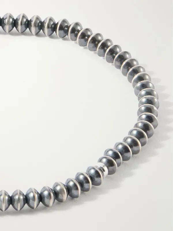 MIKIA Sterling Silver Diamond And Desert Pearl Beaded Bracelet