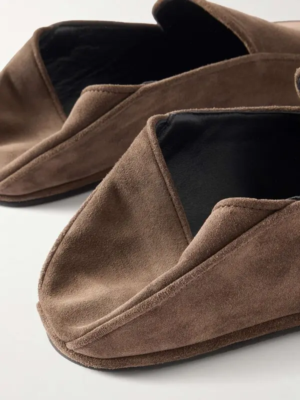 John Lobb Kingston Ii Collapsible-heel Suede Loafers