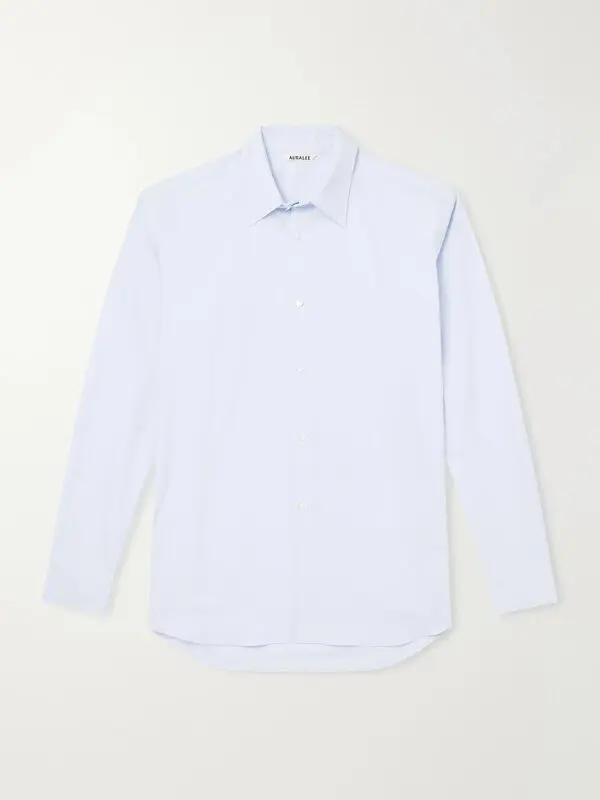 Auralee Finx Cotton-poplin Shirt