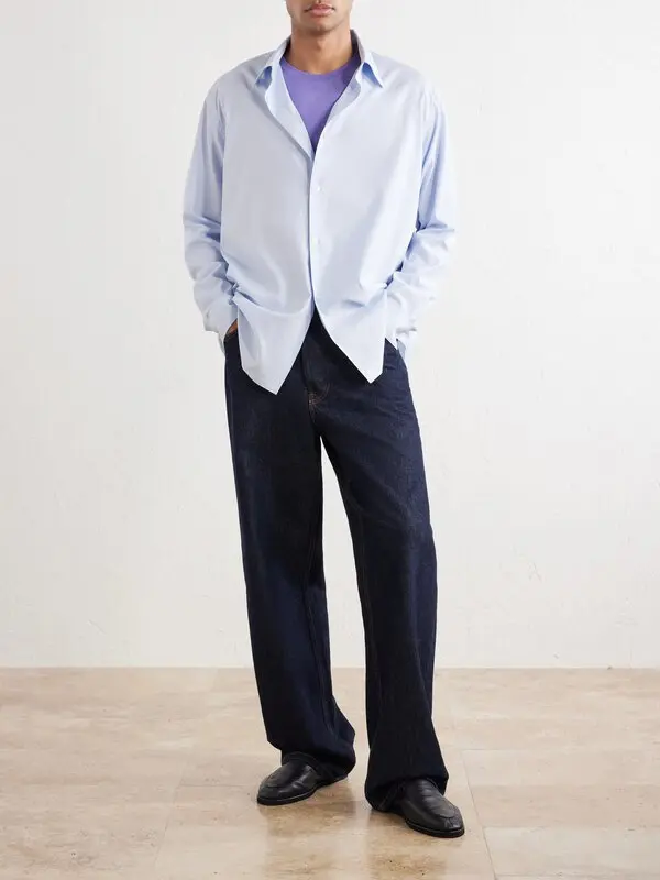 Auralee Finx Cotton-poplin Shirt