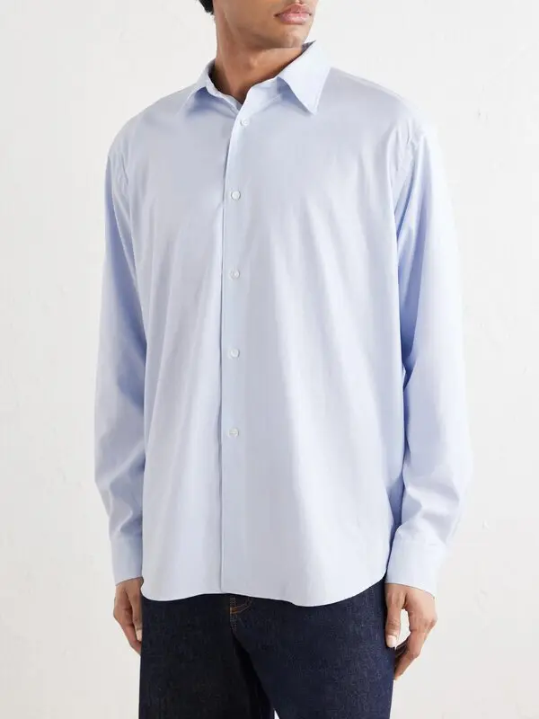 Auralee Finx Cotton-poplin Shirt