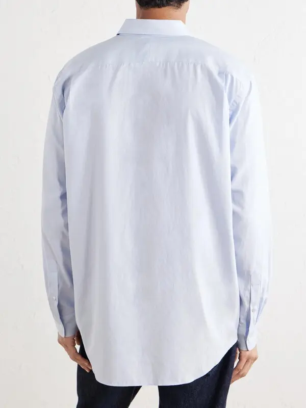 Auralee Finx Cotton-poplin Shirt