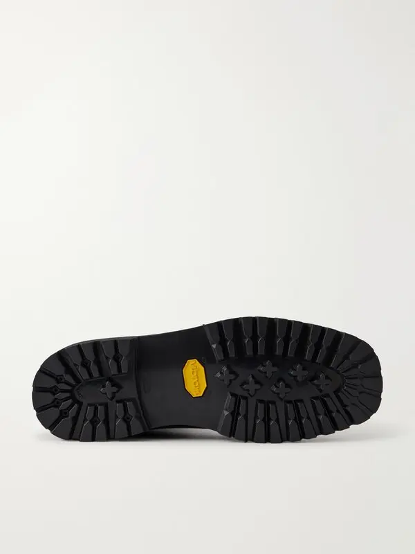 VINNY'S Moto Leather Boots - Black