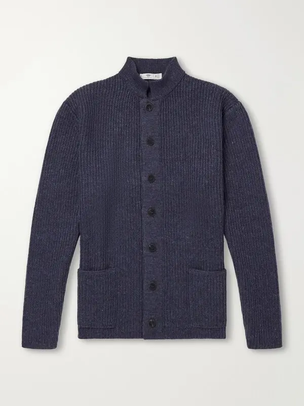 Inis Meáin Boatbuilder Wool And Linen-blend Cardigan