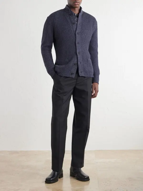 Inis Meáin Boatbuilder Wool And Linen-blend Cardigan