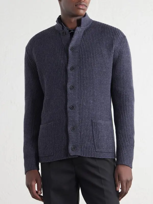 Inis Meáin Boatbuilder Wool And Linen-blend Cardigan