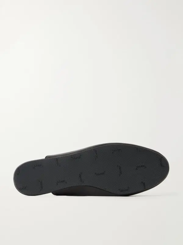 Auralee Leather Slippers