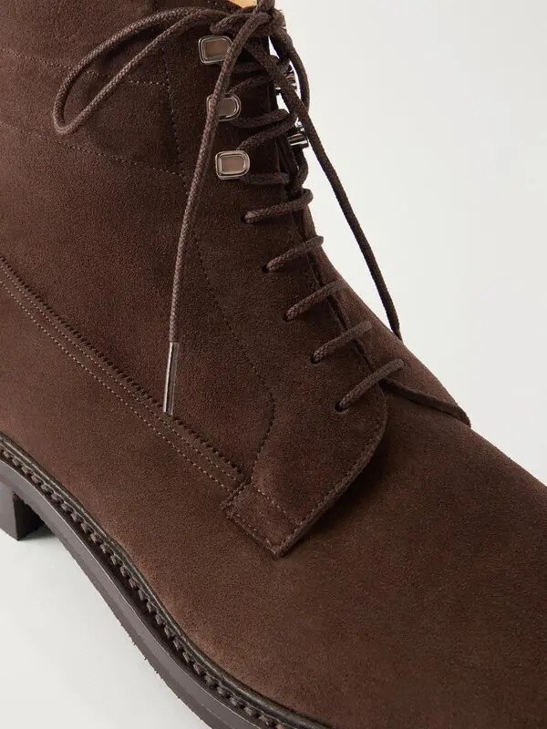 John Lobb Alder Suede Lace-up Boots