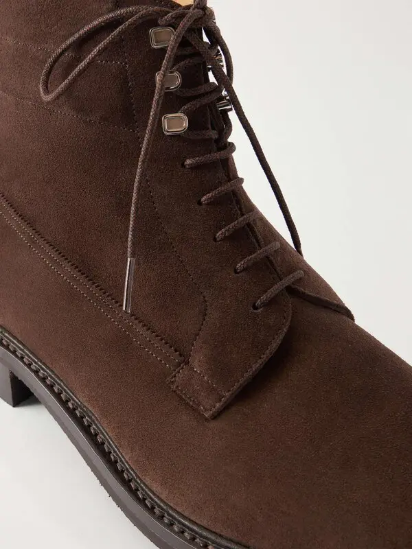 John Lobb Alder Suede Lace-up Boots