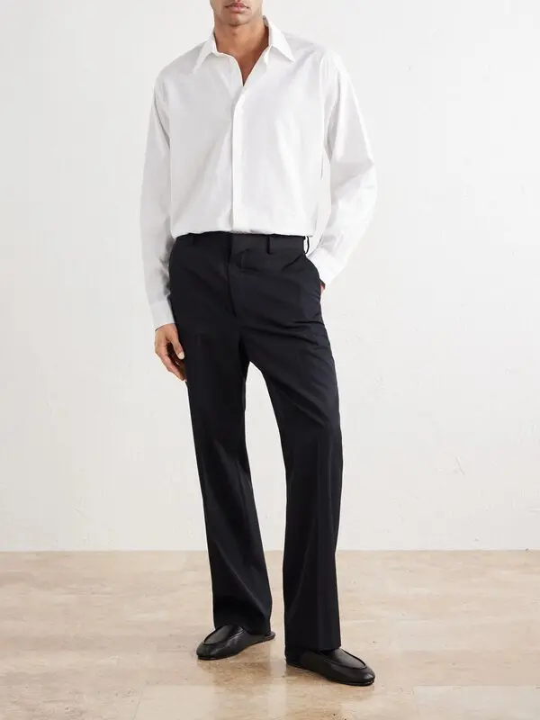 Auralee Finx Cotton-poplin Shirt