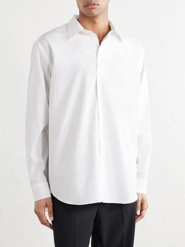 Auralee Finx Cotton-poplin Shirt