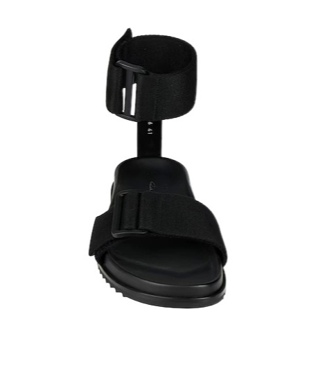 Rick Owens Simple Velcro Sandals - Black