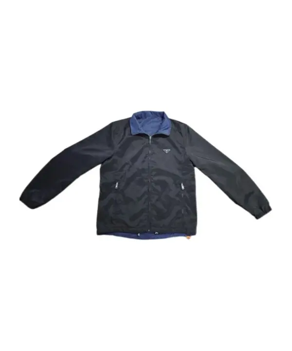 Prada Stand Collar Double-faced Jacket - Black