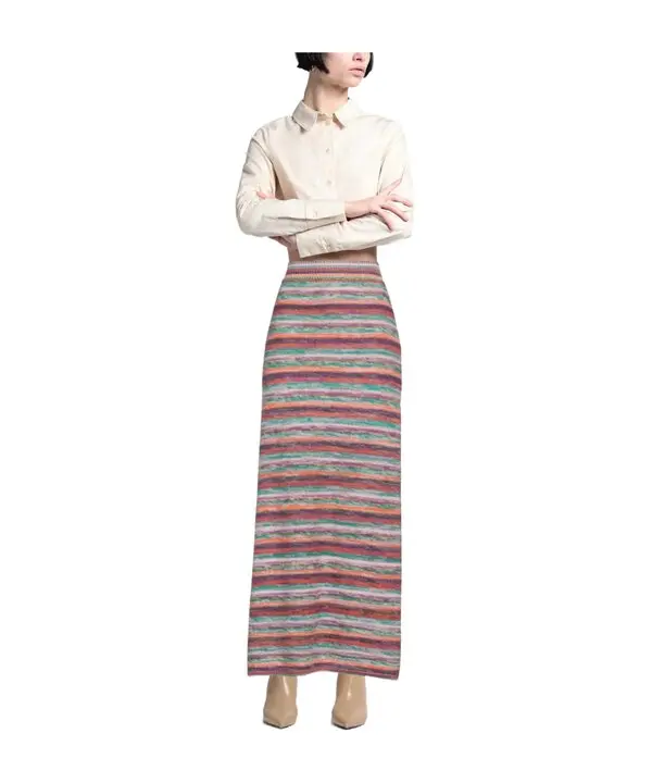 Chloé Colorful Striped Knit Dress