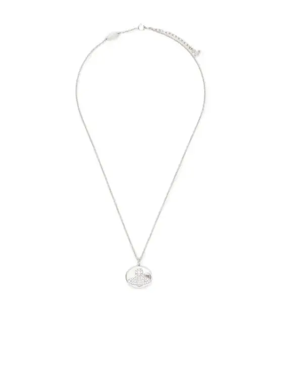 VIVIENNE WESTWOOD Rosabelle Orb-plaque Disc Necklace - Silver