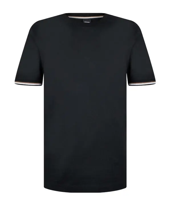Hugo Boss Stripedcuff Tshirt - Black