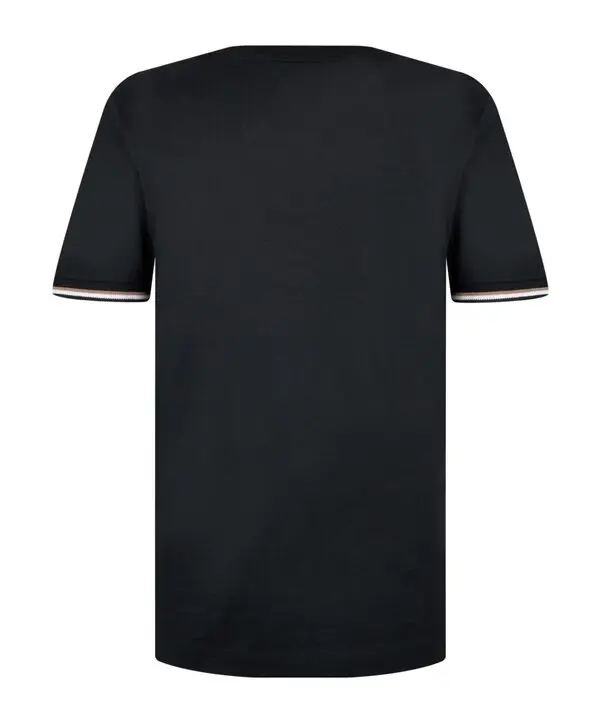 Hugo Boss Stripedcuff Tshirt - Black