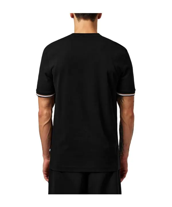 Hugo Boss Stripedcuff Tshirt - Black