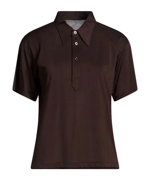 MAISON MARGIELA Solid-color Stretch Short-sleeve Top