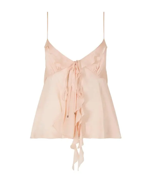 Chloé Vneck Thinstrap Camisole - Pink