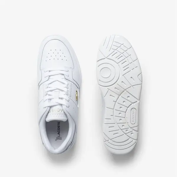 Lacoste Low Top Casual Sneakers With Gold Detailing