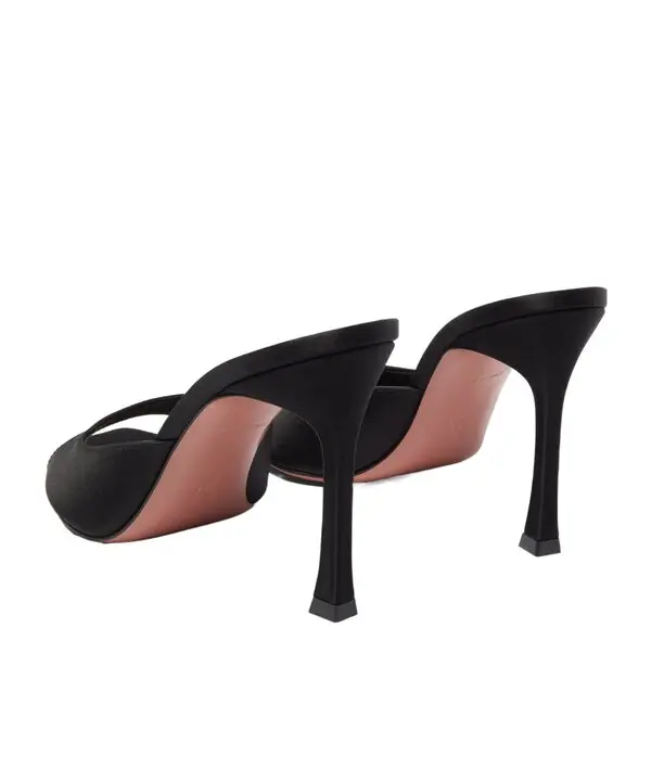 Amina Muaddi Alexa Slipper 95 Satin