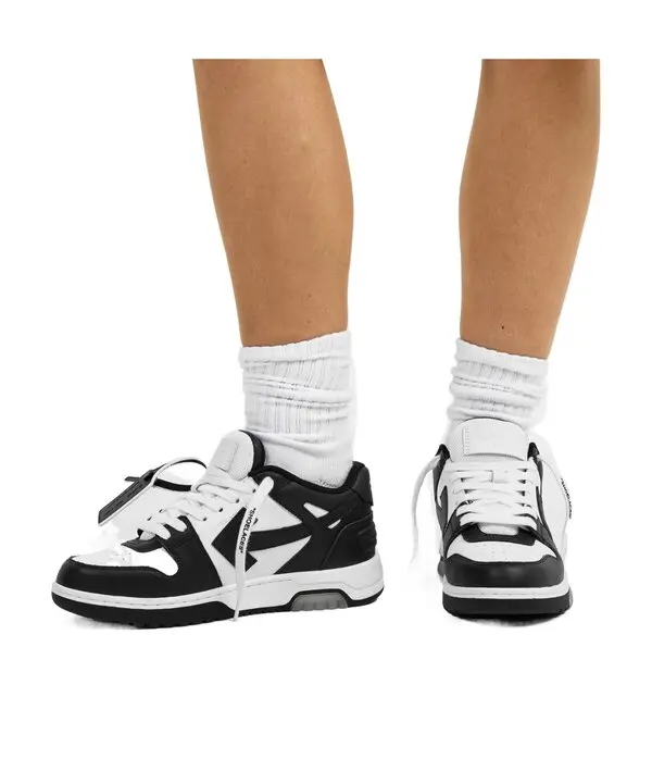 Off-White Out Of Office" Leather Sneakers - Black