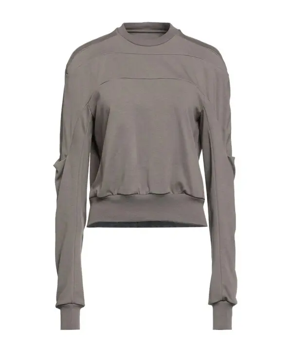 Rick Owens Solid-color Long-sleeve Fleece Hoodie - Gray