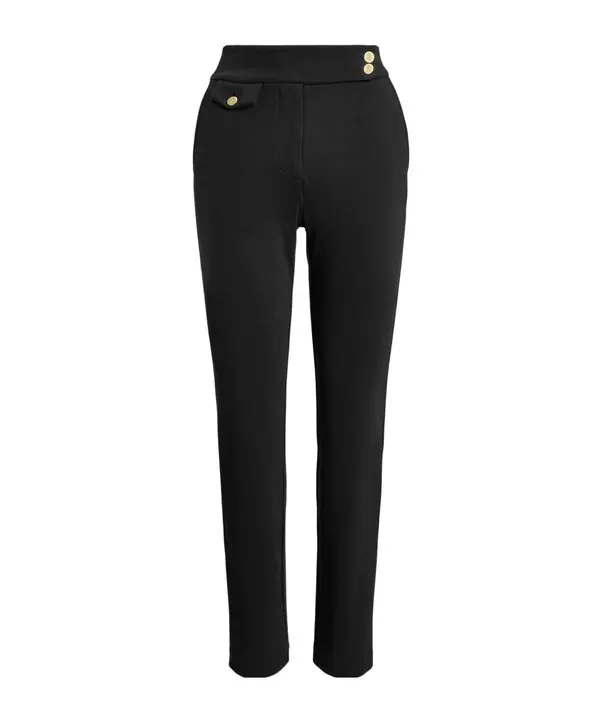 Ralph Lauren Solid Color Straight Leg Trouser
