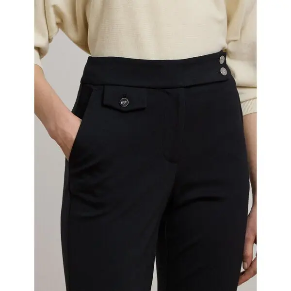 Ralph Lauren Solid Color Straight Leg Trouser