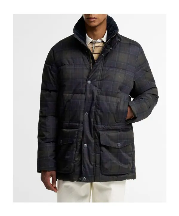 Barbour Plaid Standcollar Puffer Jacket